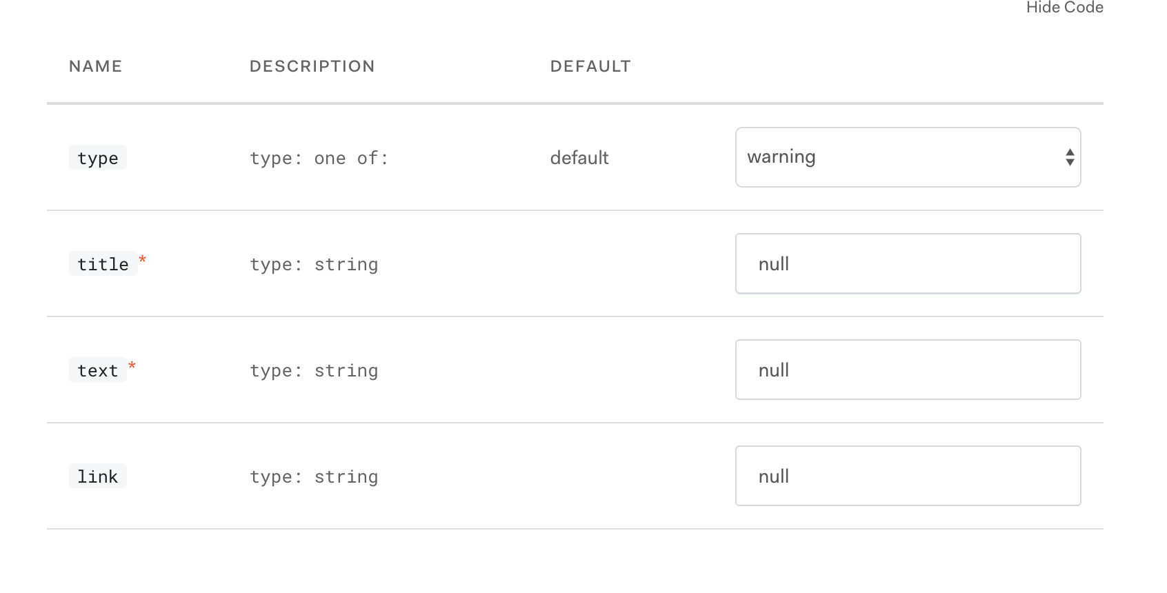 Make prop table reliable · Issue #157 · auth0/cosmos · GitHub