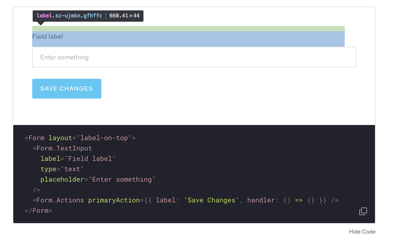 Form layout label-on-top has wrong styles · Issue #715 · auth0/cosmos · GitHub