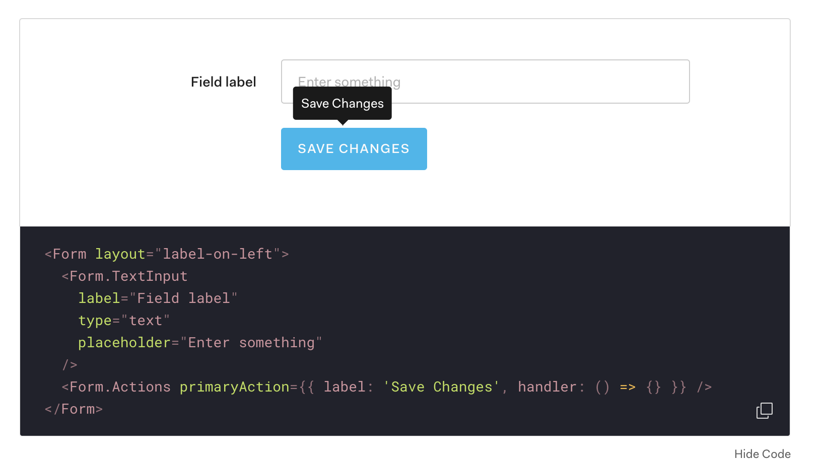 Form actions now show a tooltip by default · Issue #742 · auth0/cosmos · GitHub