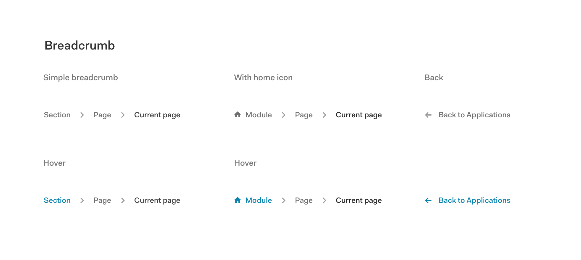 Update styles on Breadcrumb to match design · Issue #772 · auth0/cosmos · GitHub