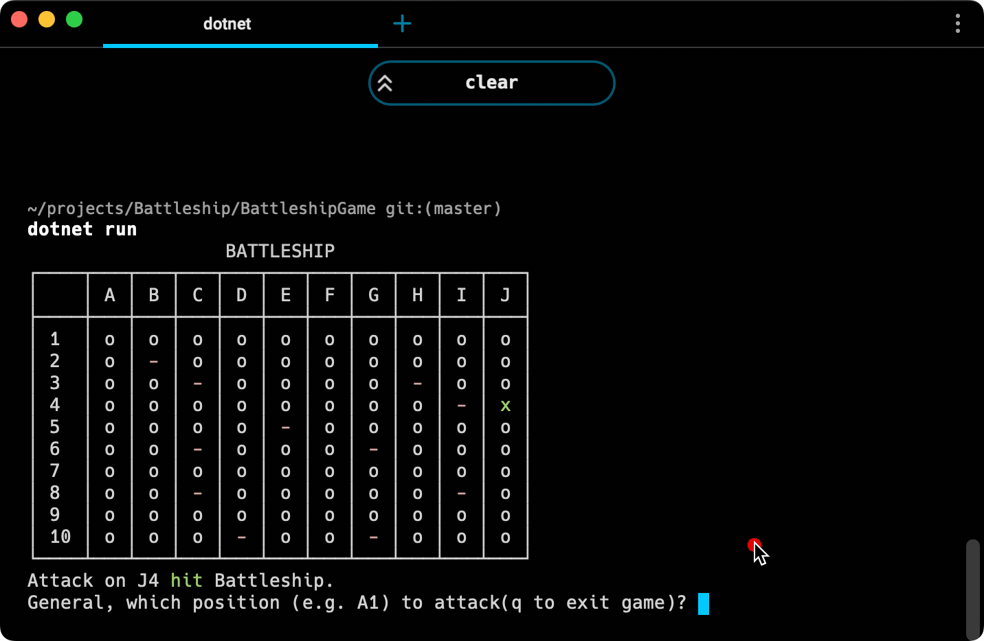 GitHub - robertlyson/Battleship