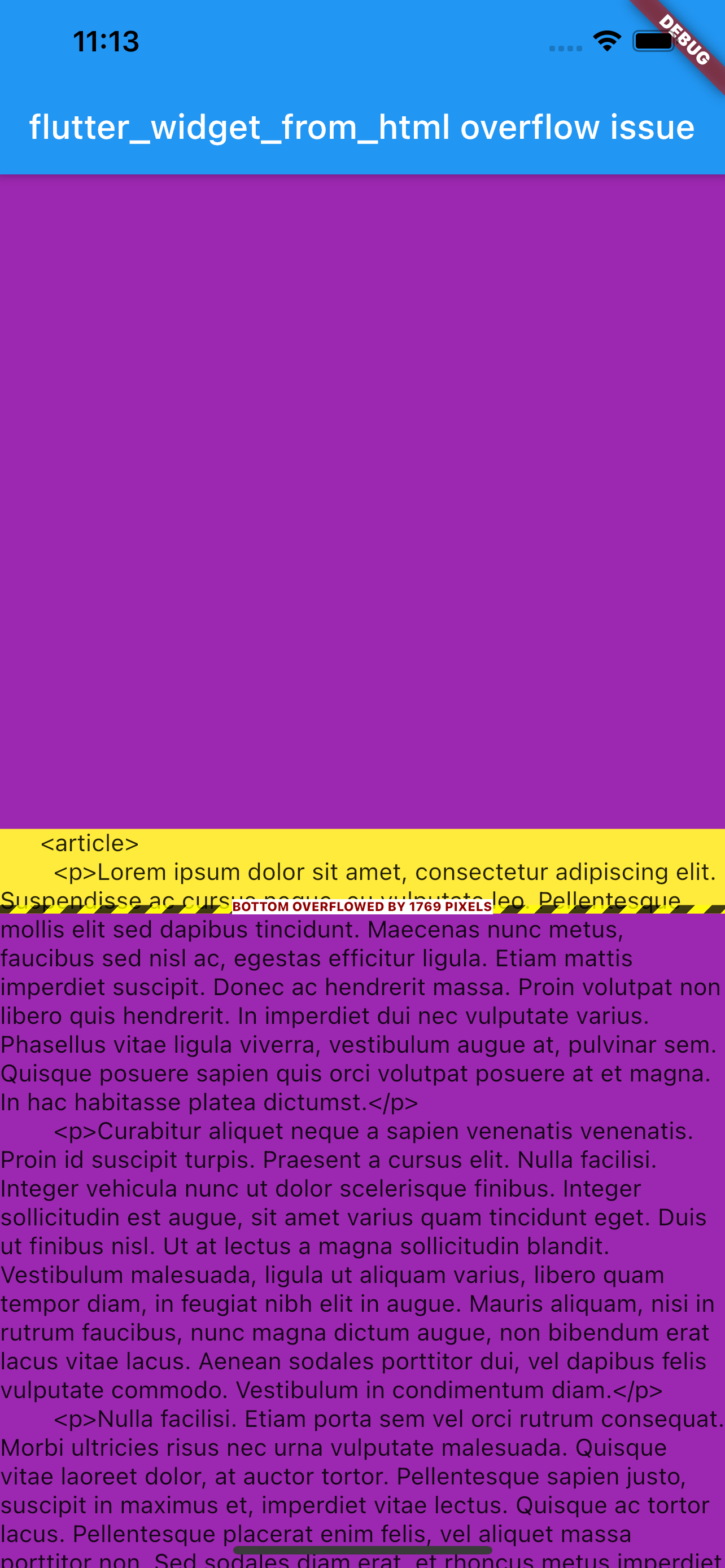 HtmlWidget overflows the BoxConstraints of its parent · Issue #380 · daohoangson/flutter_widget ...