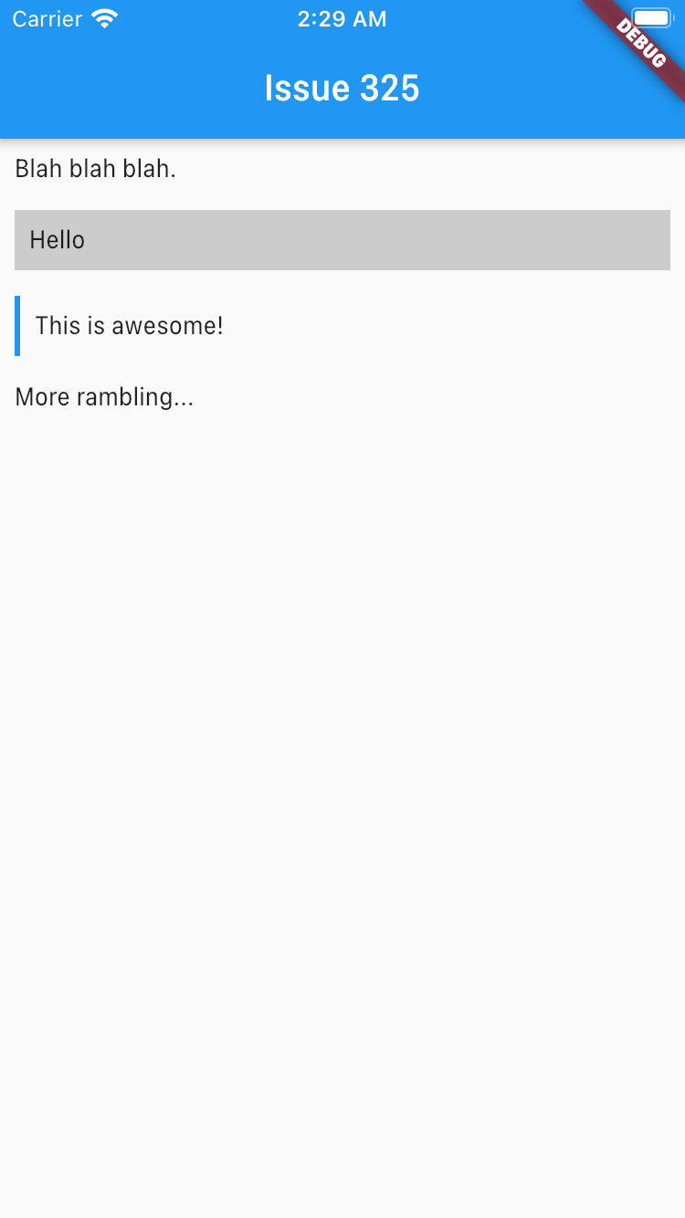 Custom Text Blocks · Issue 325 · Daohoangson Flutter Widget From Html · Github