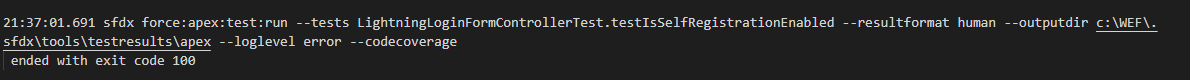 Apex Test runner error exit code 100 · Issue #2597 · forcedotcom ...