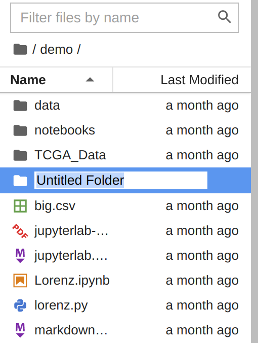 [File browser] Allow naming new files upon creation · Issue #9730 · jupyterlab/jupyterlab · GitHub