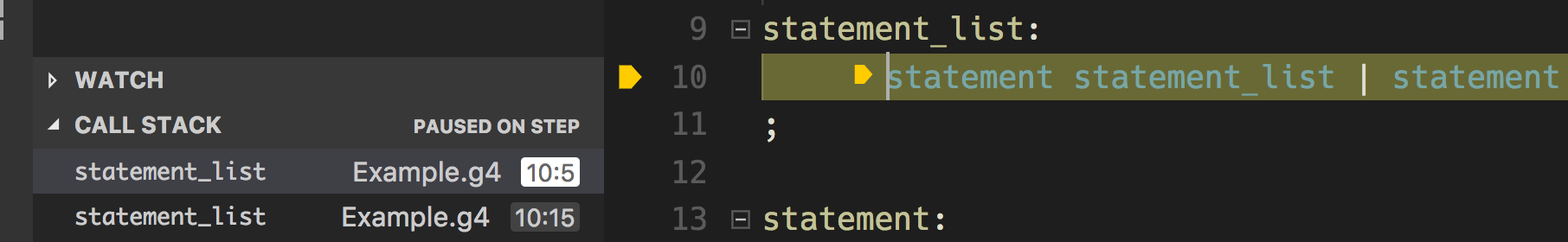 Debug provide capability to always show stack frame column indicator · Issue #49783 · microsoft ...