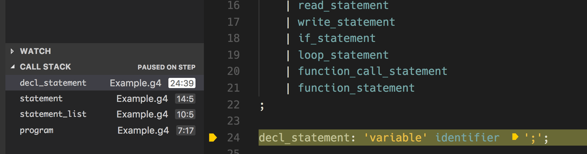 Debug Provide Capability To Always Show Stack Frame Column Indicator · Issue 49783 · Microsoft