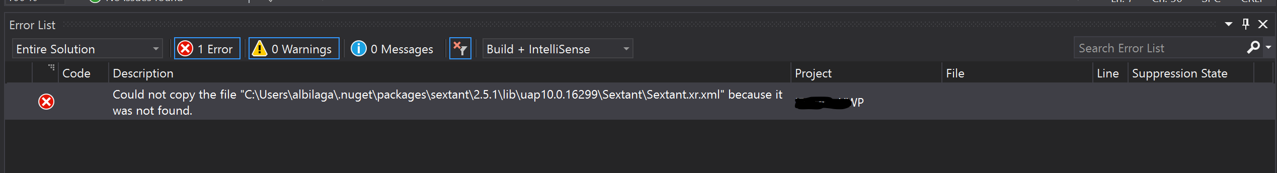 [BUG] Can't build UWP · Issue #202 · reactiveui/Sextant · GitHub