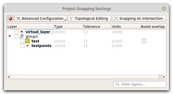 Show layer groups in "identifiable layers" and "snapping options" panels · Issue #16209 · qgis ...