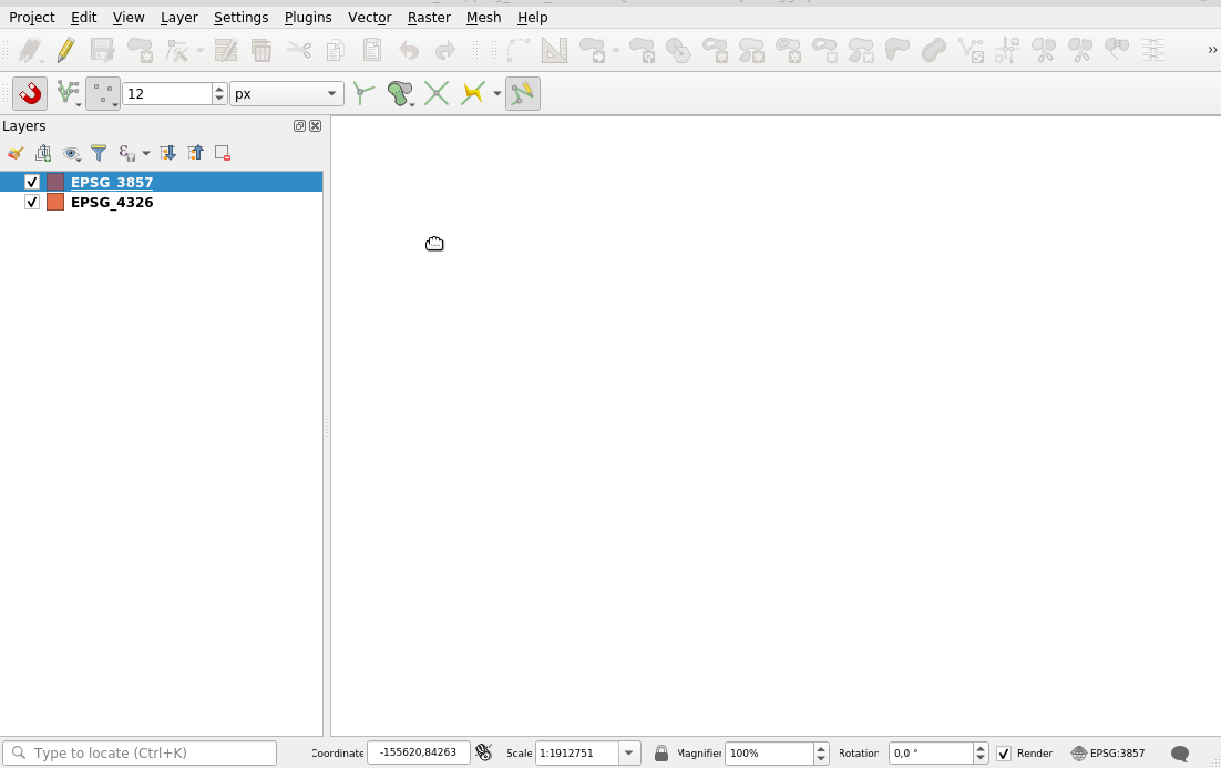 Advanced Digitizing Self Snapping Does Not Work With Layers Using Geographic Crs Only Works