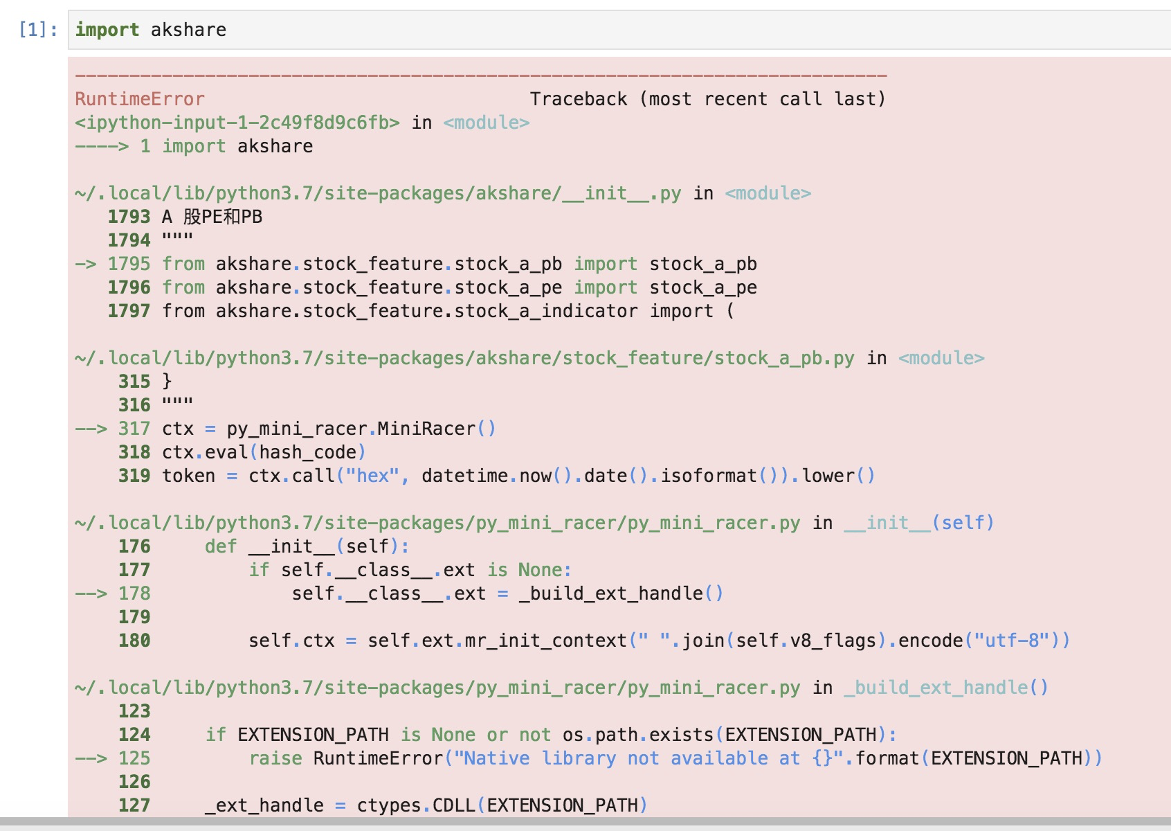 AKShare 问题报告 · Issue #1307 · akfamily/akshare · GitHub