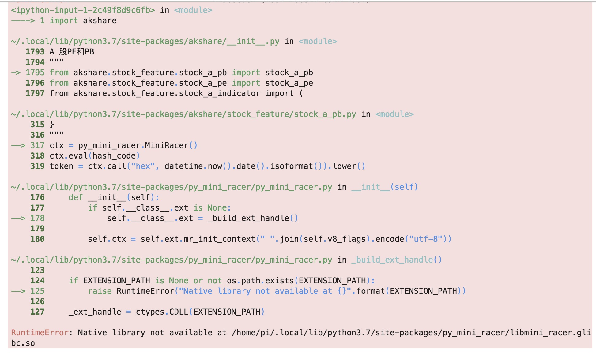 AKShare 问题报告 · Issue #1307 · akfamily/akshare · GitHub