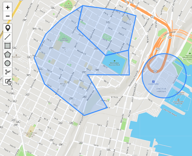 Change cursor to "draggable" in circle edit mode · Issue #356 · geoman-io/leaflet-geoman · GitHub