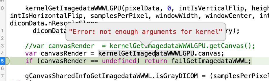 get error, not enough arguments for kernel .but my code run well on chrome/safari - pc · Issue ...