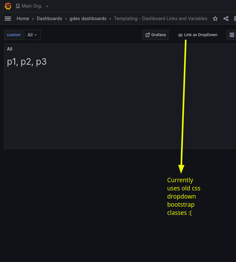 Dashboard: Remove usage of bootstrap classes in `DashboardLinksDashboard` component · Issue ...