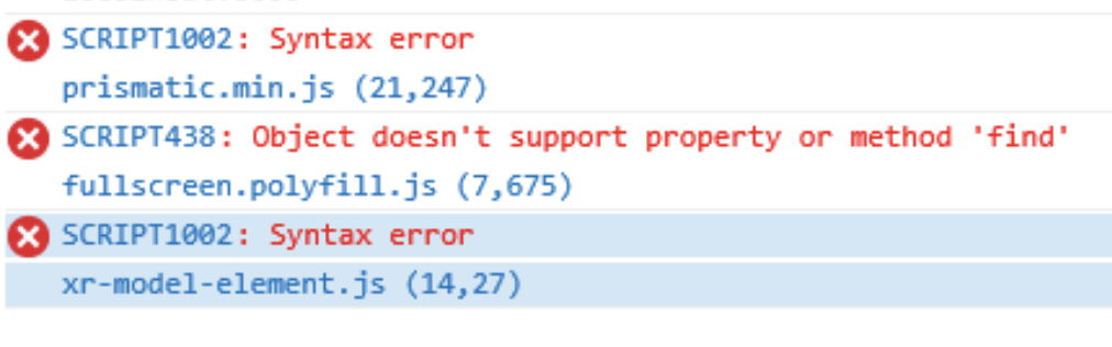 Fix IE11 (possibly as a separate bundled build) · Issue #99 · google/model-viewer · GitHub