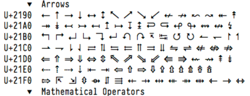 Better design for arrow · Issue #333 · be5invis/Iosevka · GitHub