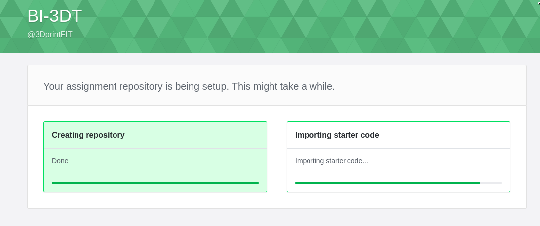 Repository Setup Progressbar Hangs At Importing Starter Code · Issue 1636 · Github