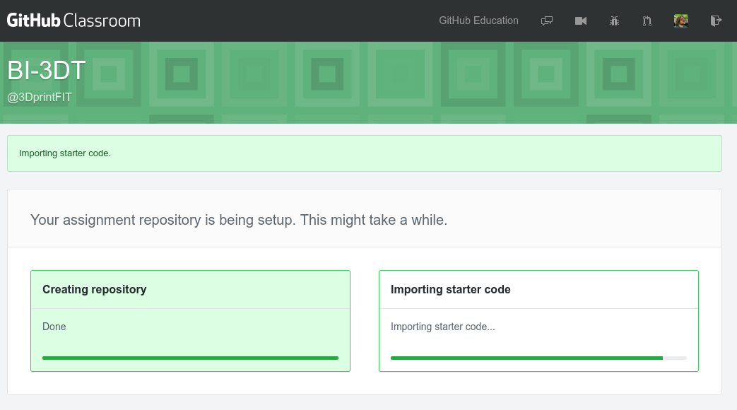 Repository Setup Progressbar Hangs At Importing Starter Code · Issue 1777 · Github