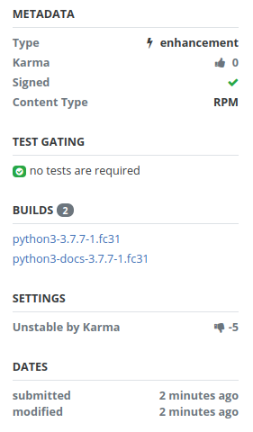 Stable by karma limit not displayed in update · Issue #3957 · fedora ...