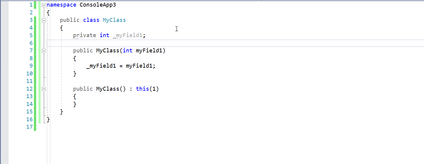 Proposal: Initialize field from constructor · Issue #230 · dotnet/roslynator · GitHub