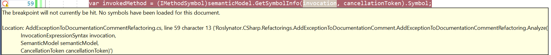 Proposal: Catch or document Exception · Issue #236 · dotnet/roslynator · GitHub