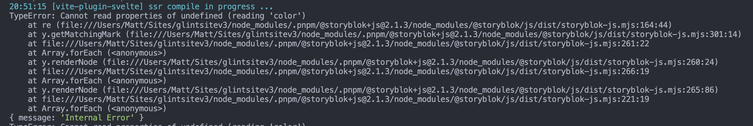 renderRichText fails when reading color · Issue #464 · storyblok/storyblok-svelte · GitHub