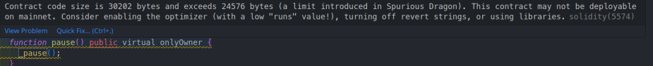 solidity 5574 warning obscures contract · Issue #129 · NomicFoundation/hardhat-vscode · GitHub