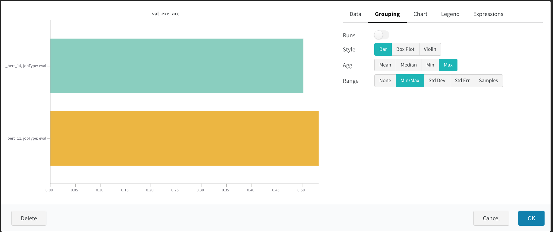 (Web Interface) Aggregation of bar chart does not work · Issue #1410 · wandb/wandb · GitHub