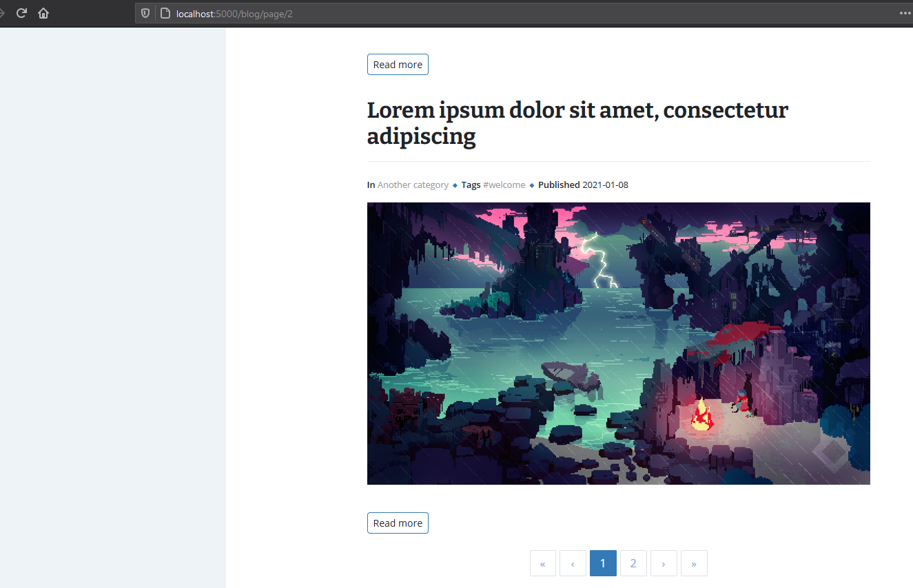 [Bug] Paging is broken in Examples · Issue #1463 · PiranhaCMS/piranha.core · GitHub