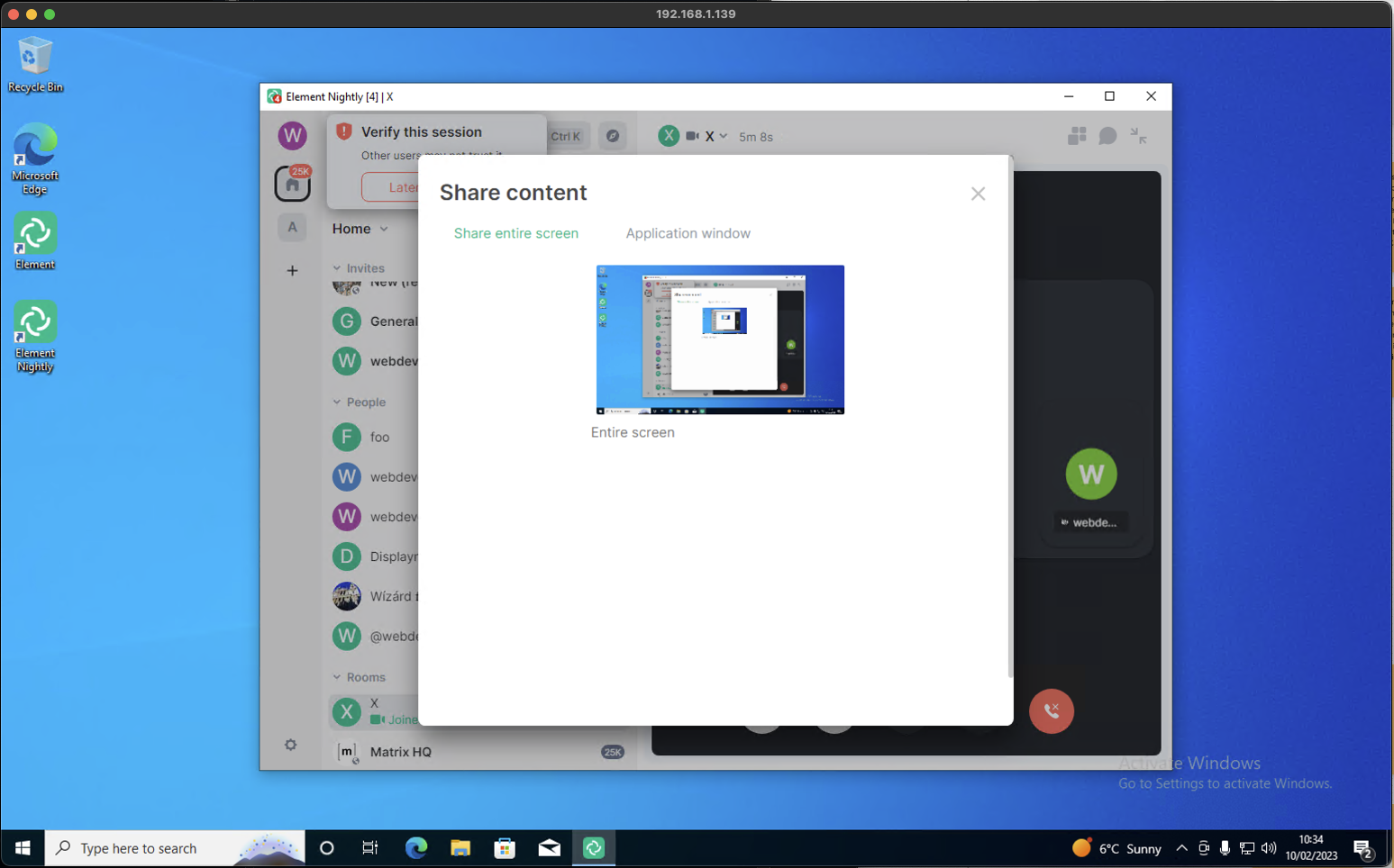 Jitsi screensharing doesn't work on desktop · Issue #683 · element-hq/element-desktop · GitHub