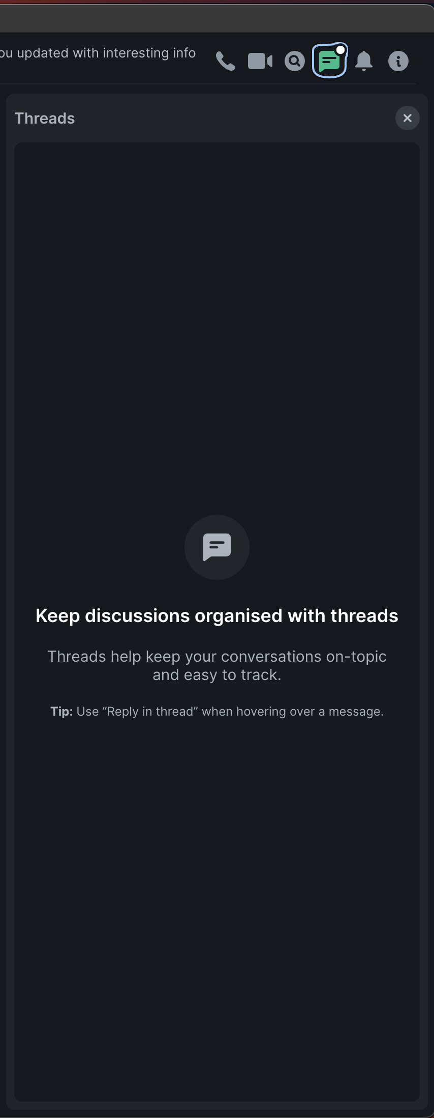 Thread list empty when join room with history visibility hiding root · Issue #24506 · element-hq ...