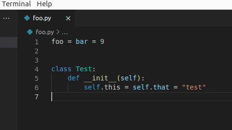 Python multiple assignment highlighting · Issue #175321 · microsoft ...