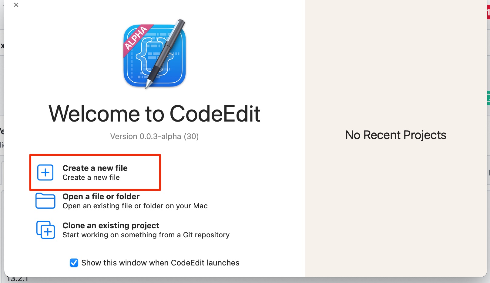 when creating a new file in the welcome dialogue, can not edit the file in any way · Issue #1147 ...