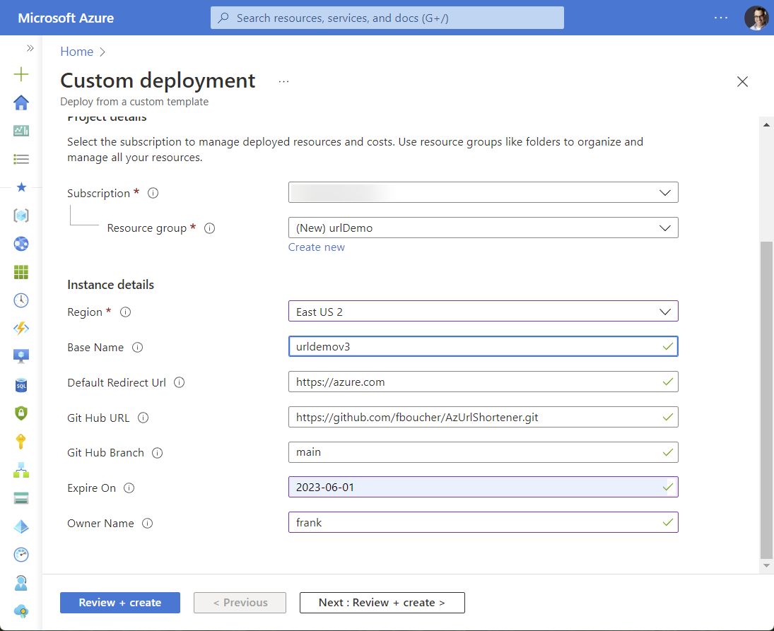 How to deploy your AzUrlShortener · microsoft/AzUrlShortener Wiki · GitHub
