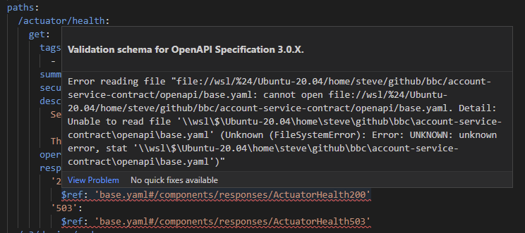 vscode windows 10 with WSL2 · Issue #104 · 42Crunch/vscode-openapi · GitHub
