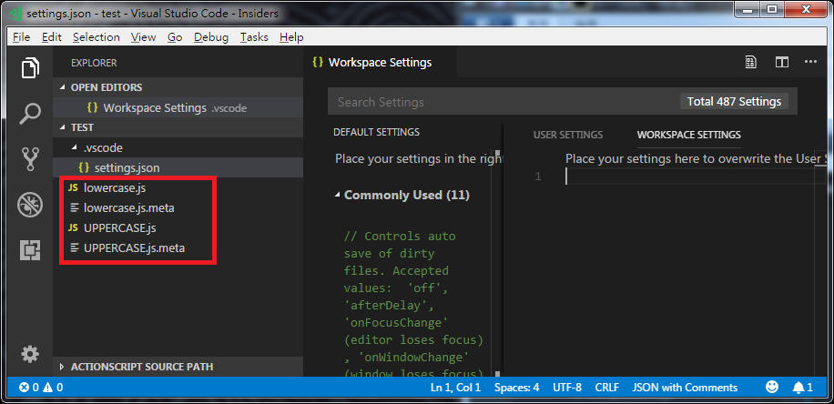 files.exclude when $(basename) not working anymore if file name contains a uppercase letter ...