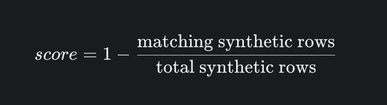 Add NewRowSynthesis Metric · Issue #207 · sdv-dev/SDMetrics · GitHub