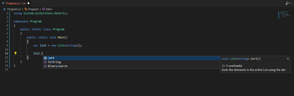 [BUG] C# class extensions are not suggested for auto-complete. · Issue #302 · microsoft/vscode ...