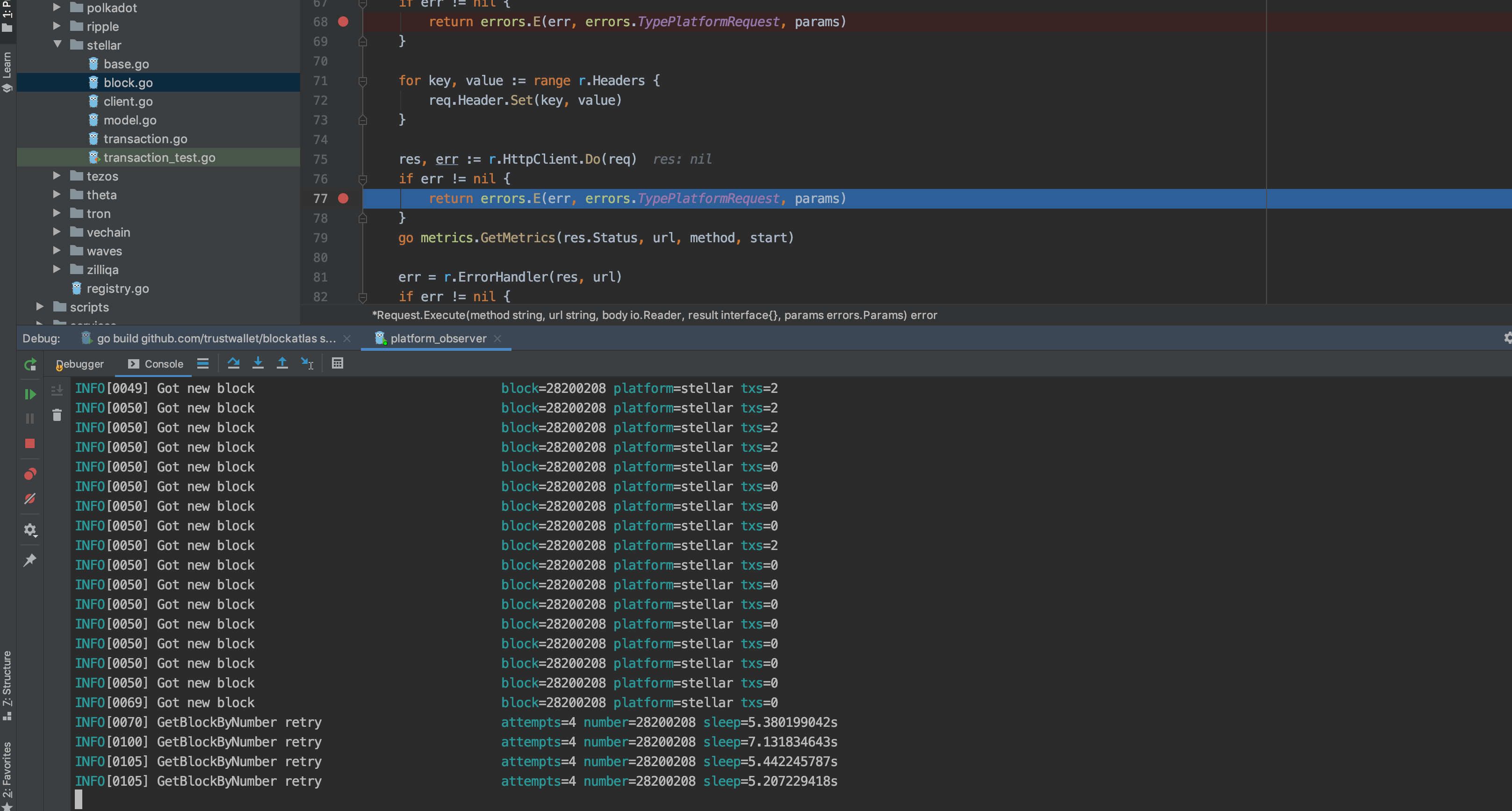 Platform Unmarshal Error - invalid character 'e' looking for beginning ...