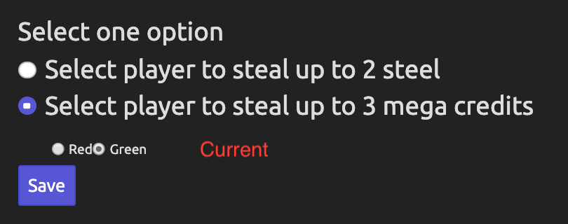 Suggestion Increase Radio Button Size For SelectPlayer Issue 740 Terraforming mars 
