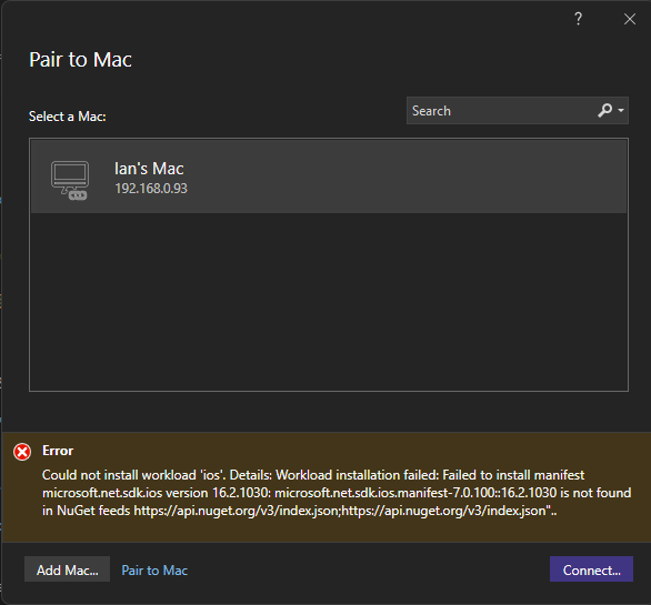 Updated Visual Studio 2022 to 17.5.2 and can pair with Mac · Issue ... Updated Visual Studio 2022 to 17.5.2 and can pair with Mac · Issue ...
