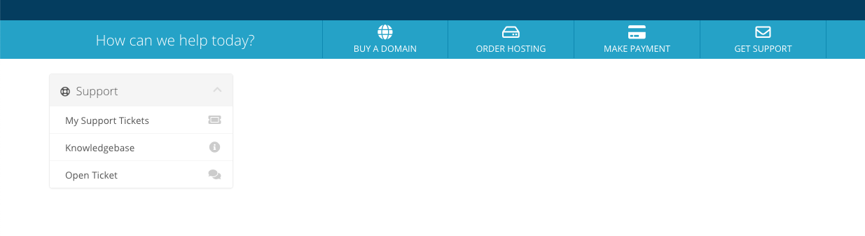 Side bar showing on Home page · Issue #8 · ladybirdweb/whmcs-faveo-helpdesk · GitHub