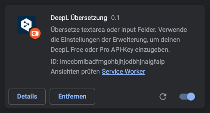 GitHub - mountbatt/deepl-translation-chrome: "Translate textarea or input fields. Use Extension ...