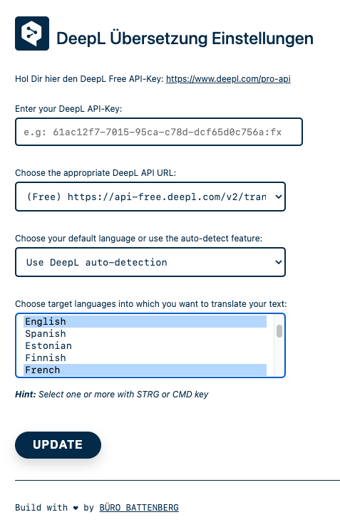 GitHub - mountbatt/deepl-translation-chrome: "Translate textarea or input fields. Use Extension ...