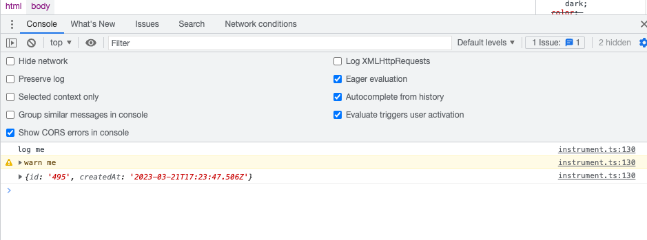 There is no way to disable or to filter the console logs based on level · Issue #7138 ...