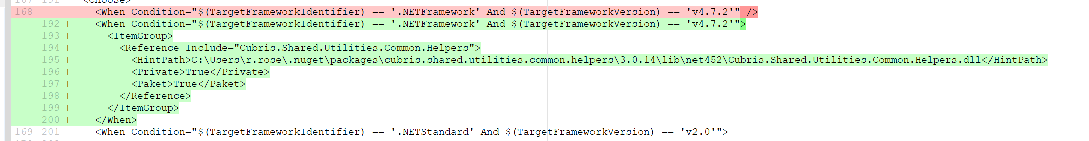 Same reference compares in as reference and nuget reference · Issue #3513 · fsprojects/Paket ...