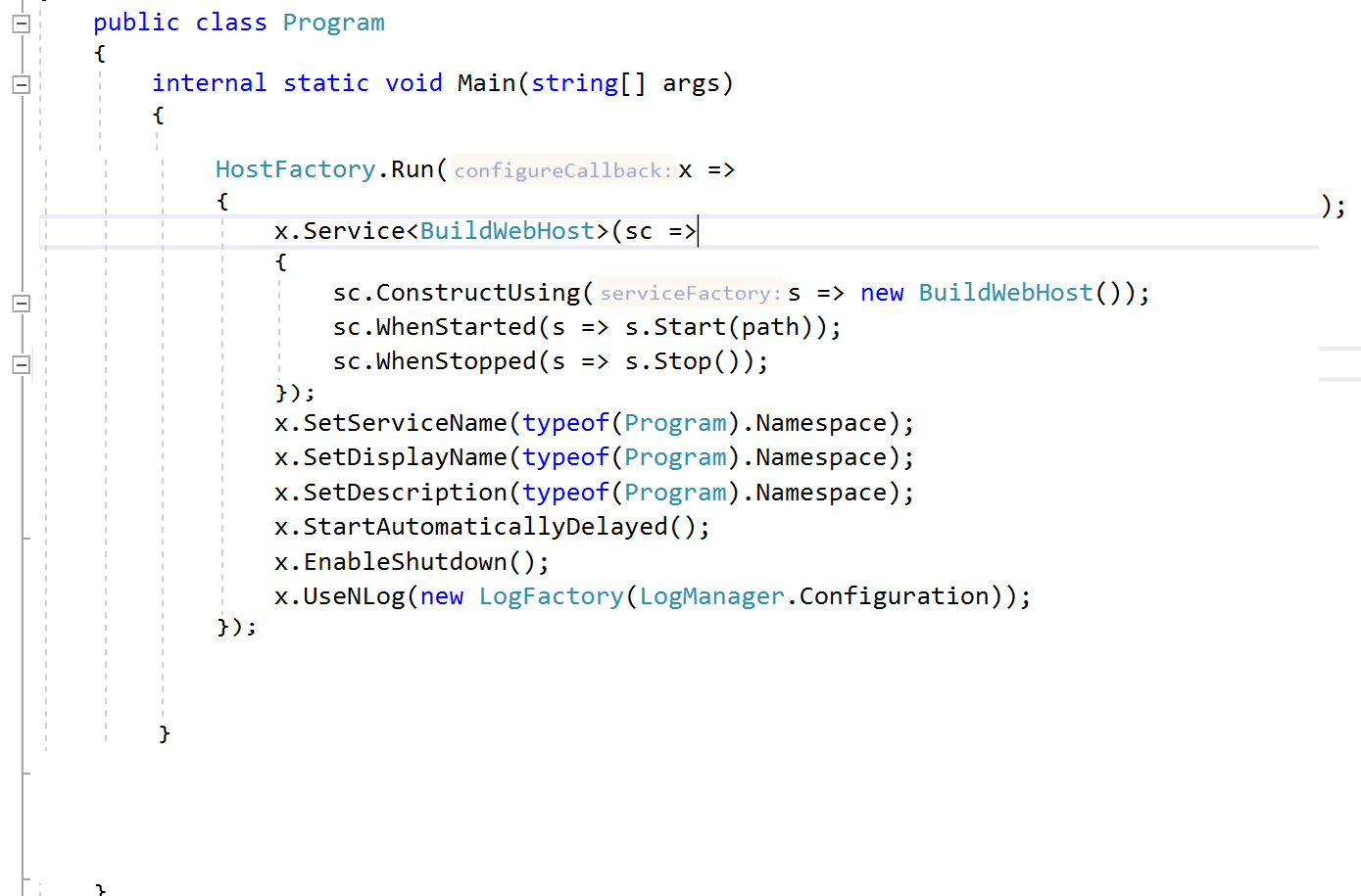 Question: AspNetCore run as TopShelf Windows Service · Issue #539 ...