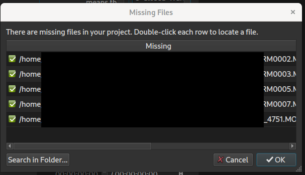 Missing Files Found but Repair Project Fails · Issue #1245 · mltframework/shotcut · GitHub