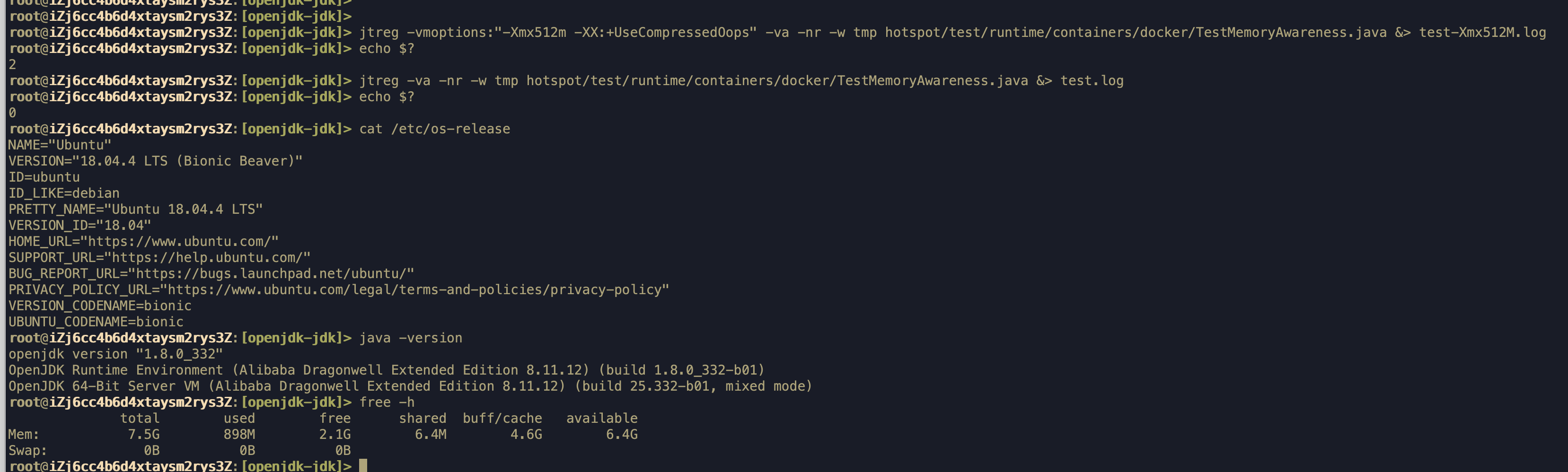 Testmemoryawarenessjava Run Fail By Aqavit Pipelie · Issue 3905 · Adoptiumaqa Tests · Github 